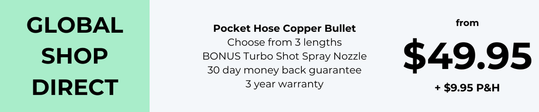 Global Shop Direct Pocket Hose Copper Bullet + Bonus – YouTV Home Shopping