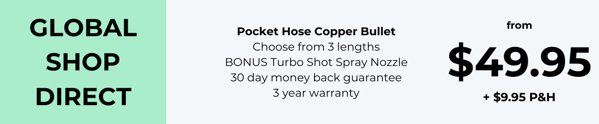 Global Shop Direct Pocket Hose Copper Bullet + Bonus – YouTV Home Shopping